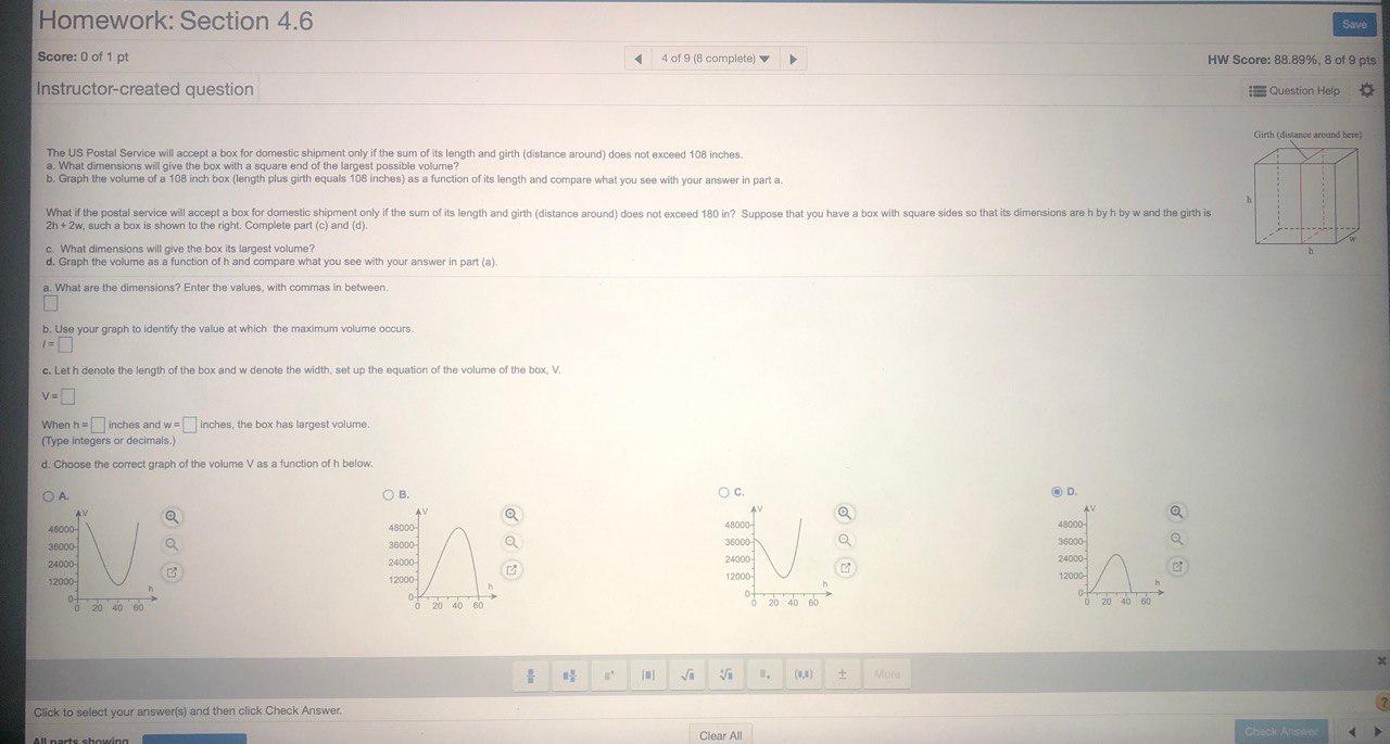 Solved Homework Section 4 6 Save Score 0 Of 1 Pt 4 Of 9 8