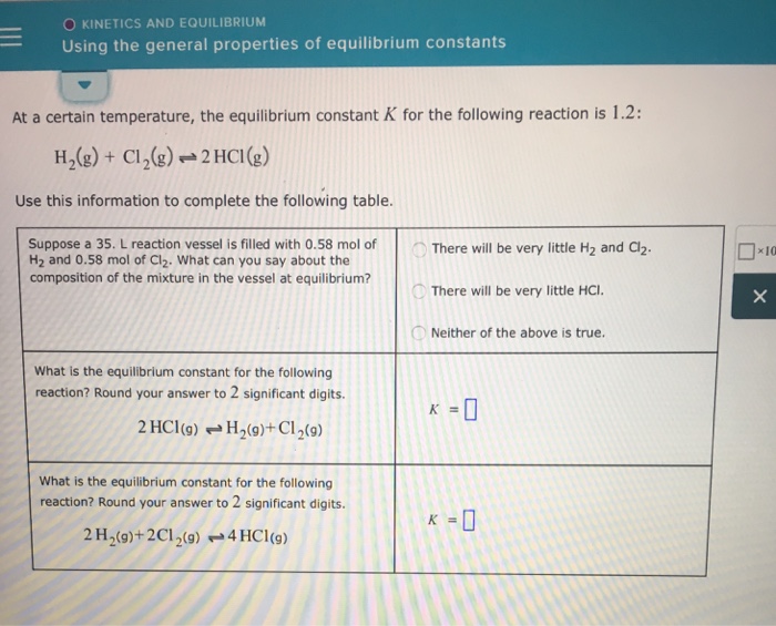 Solved -O KINETICS AND EQUILIBRIUM -Using the general | Chegg.com