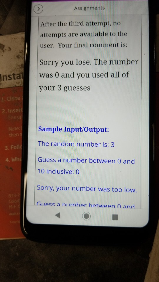 Solved - You will create a numbers guessing game written in | Chegg.com