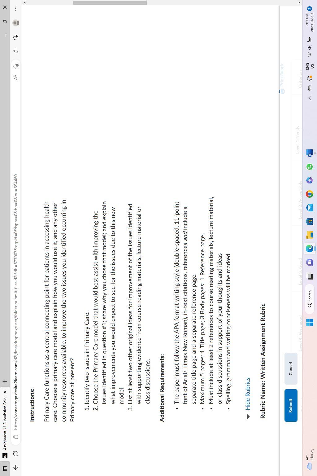 Solved Instructions: Primary Care functions as a central | Chegg.com