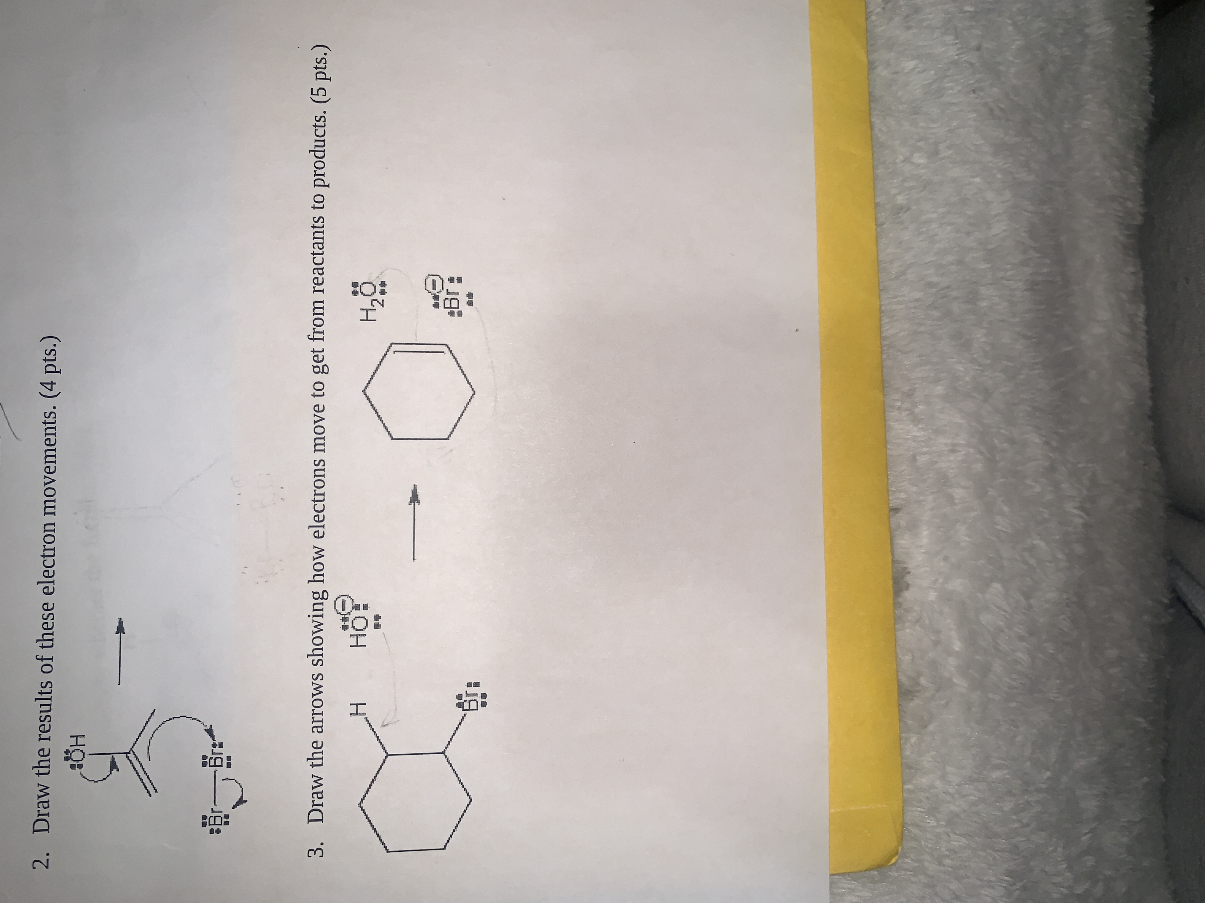 Solved 2. Draw the results of these electron movements. (4 | Chegg.com