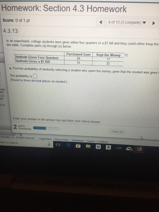 Solved Homework Section 4 3 Homework Score 0 Of 1 Pt