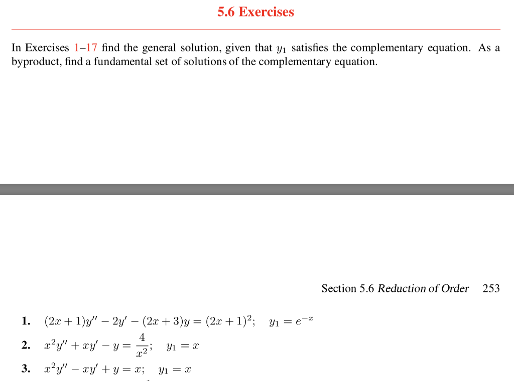 Solved 5 6 Exercises In Exercises 1 17 Find The General