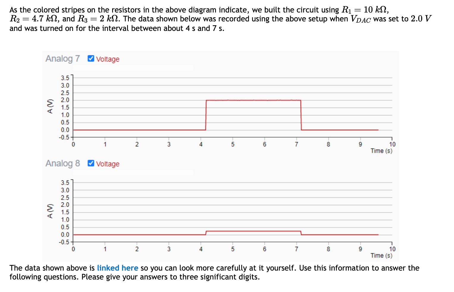 Solved To build and study such a circuit using IOLab, all we | Chegg.com