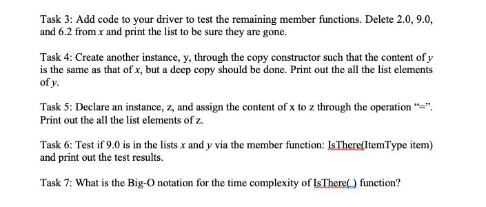 Solved Given the following skeleton of an unsorted list | Chegg.com Solved Given the following skeleton of an unsorted list | Chegg.com