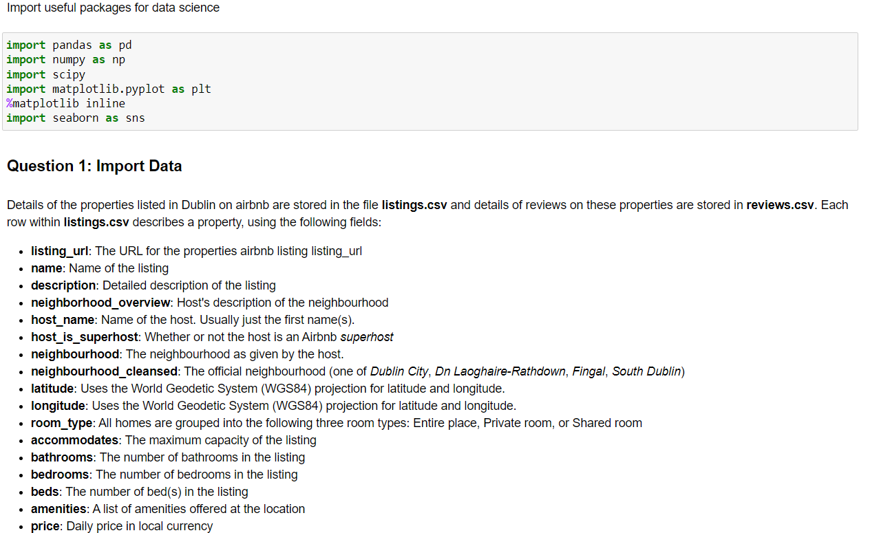 Solved Import useful packages for data science import pandas | Chegg.com