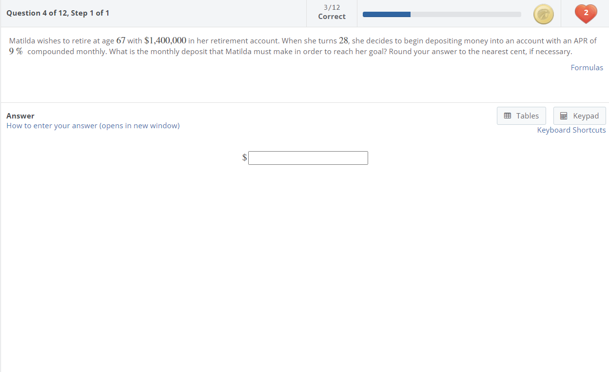 Solved Matilda wishes to retire at age 67 with $1,400,000 in | Chegg.com