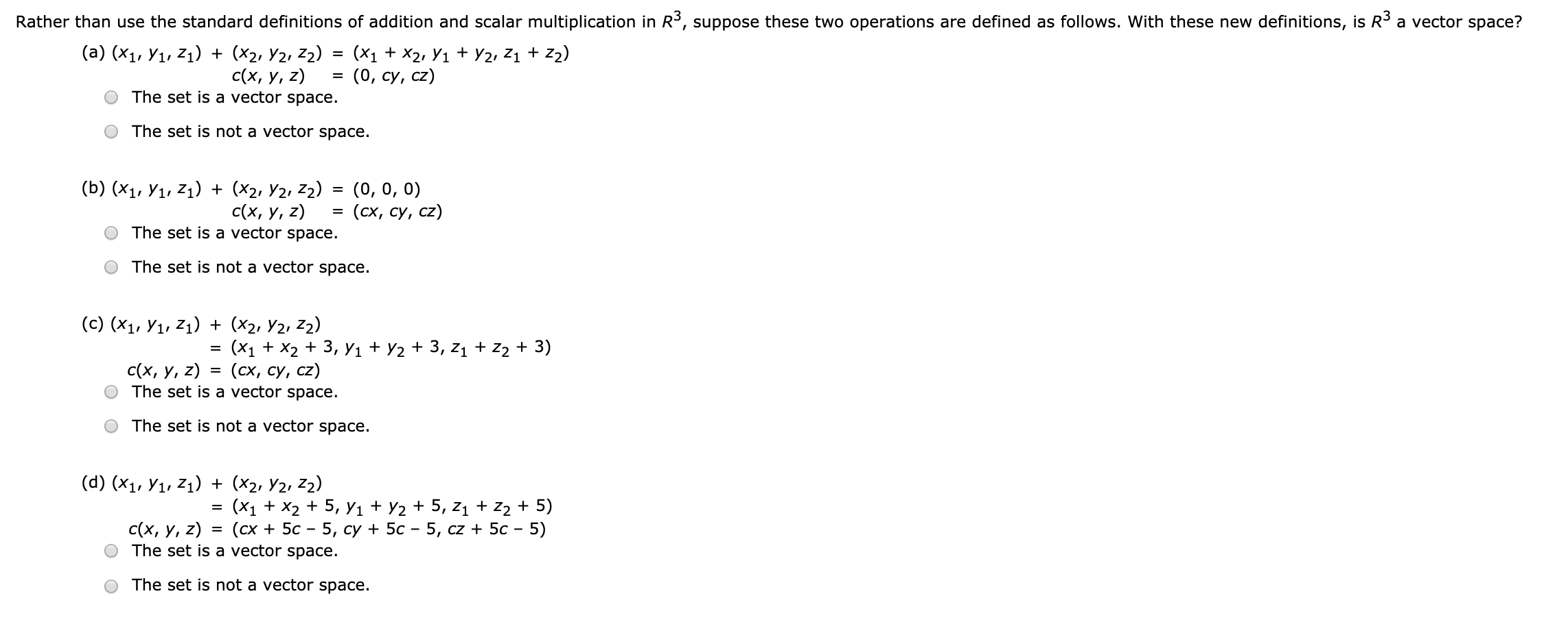 Solved Rather than use the standard definitions of addition | Chegg.com