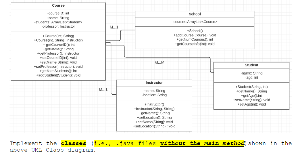 Solved Class Instructor This class contains two | Chegg.com