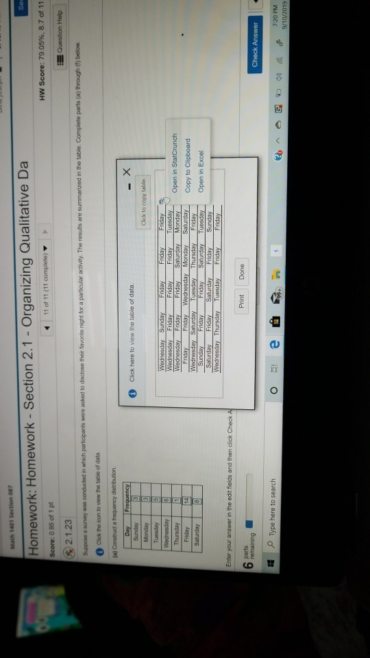 Solved Math 1401 Section 087 Homework: Homework - Section | Chegg.com Solved Math 1401 Section 087 Homework: Homework - Section | Chegg.com