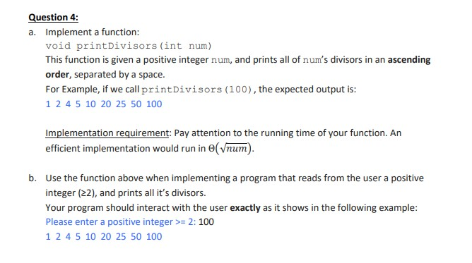 Solved (This is a coding question & please use C++) - No | Chegg.com