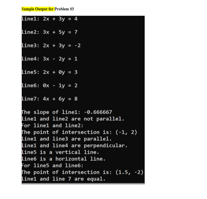 Solved The equation of a line in standard form is ax+by=c, | Chegg.com