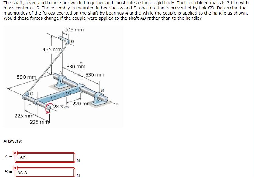 Solved The shaft, lever, and handle are welded together and | Chegg.com