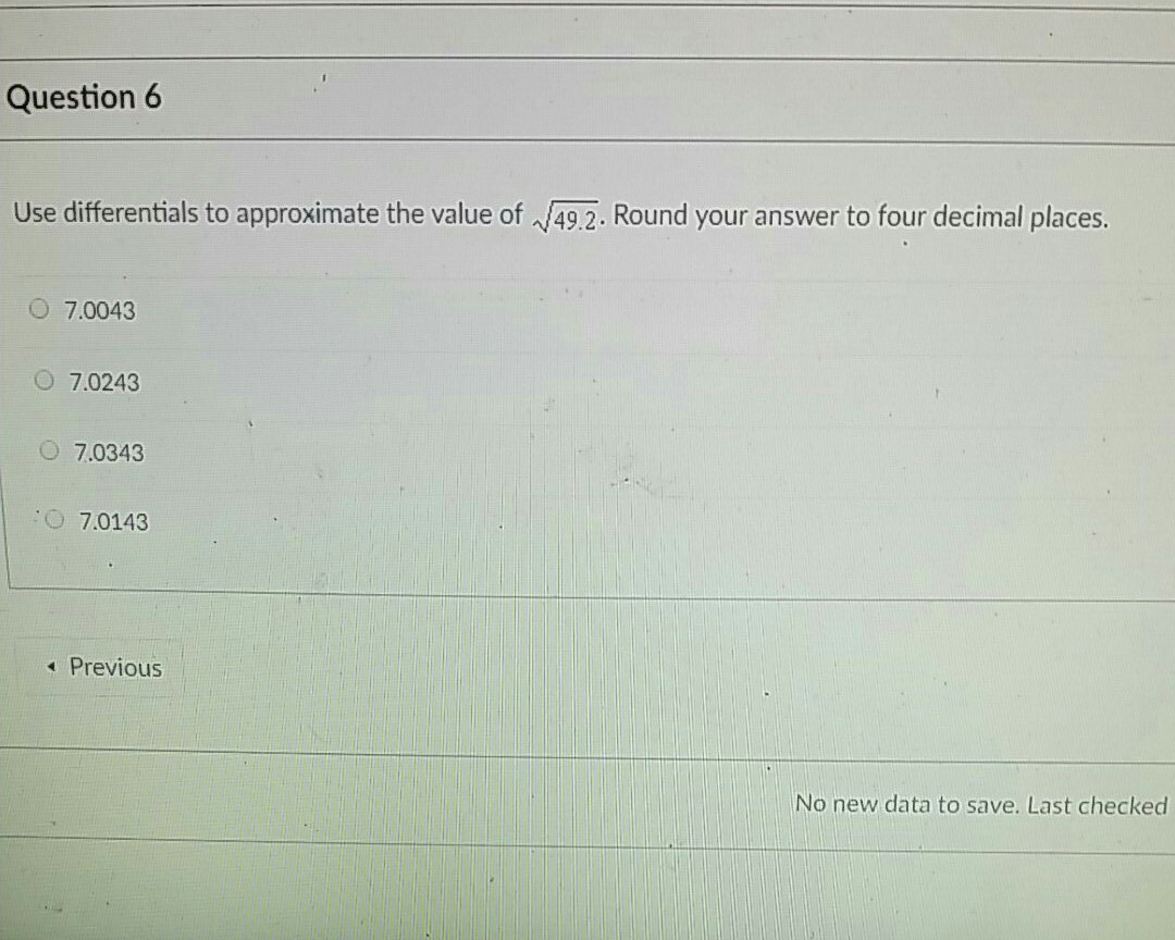 Solved Question 6 Use differentials to approximate the value | Chegg.com