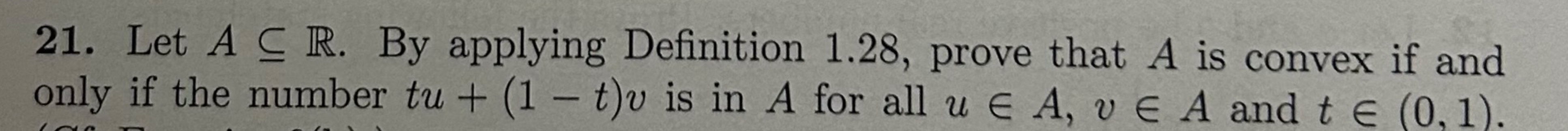 Solved Prove the following:Let AsubeR, prove that A ﻿is | Chegg.com