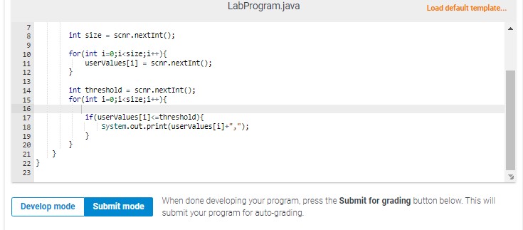 Solved how do i get it on a new line after the final value | Chegg.com