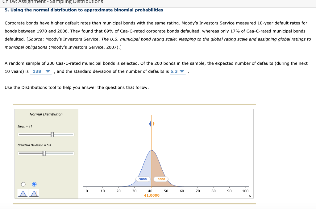 Solved Ch 09: Assignment - Sampling Distributions 5. Using | Chegg.com