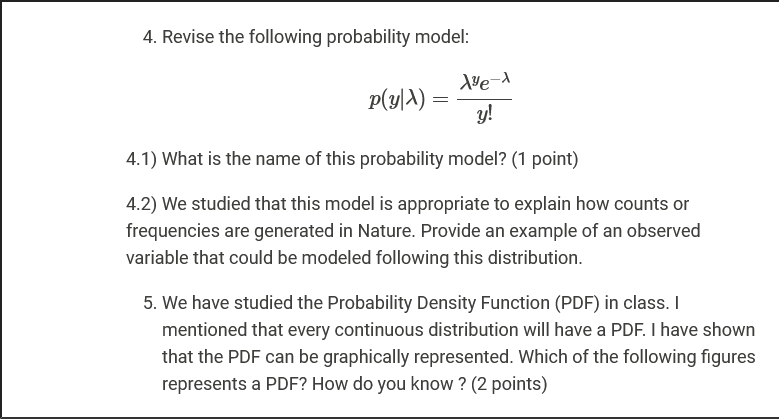 4. Revise The Following Probability Model: 