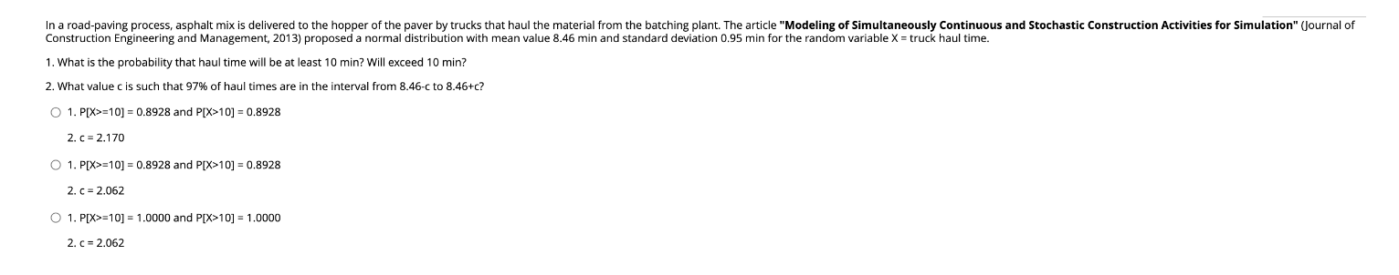 Solved Please choose one of the answers shown above. | Chegg.com