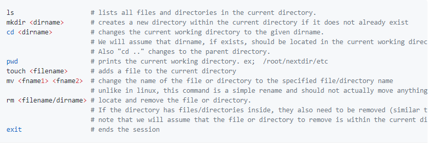 Need help finishing C++ project creating a Linux | Chegg.com