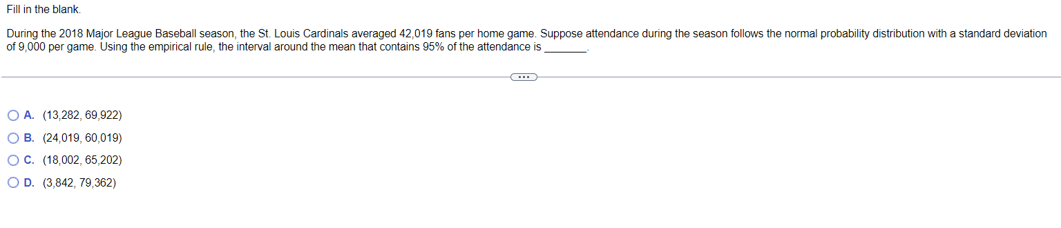 Solved 9,000 per game. Using the empirical rule, the | Chegg.com
