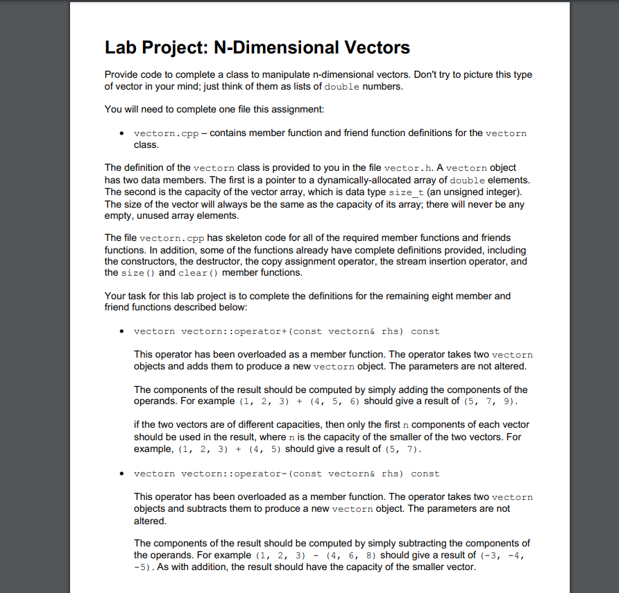 Provide code to complete a class to manipulate | Chegg.com