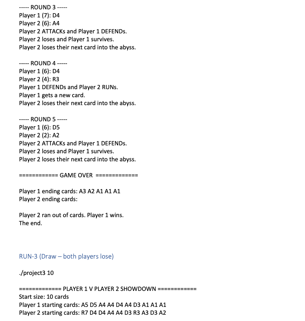 Solved Game Description Overview The project is to create a | Chegg.com