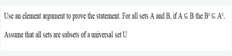 Solved Use an element argument to prove the statement. For | Chegg.com