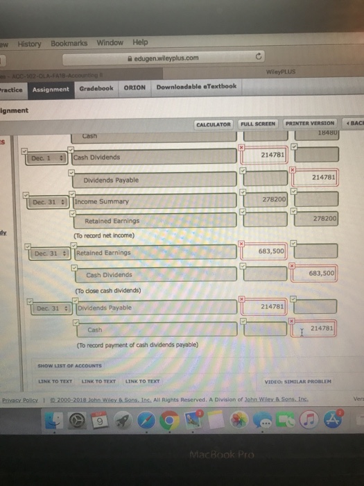 Solved View History Bookmarks Window Help Practice Gradebook | Chegg.com