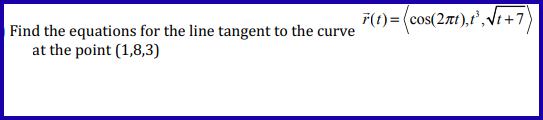 Solved Find the equations for the line tangent to the curve | Chegg.com
