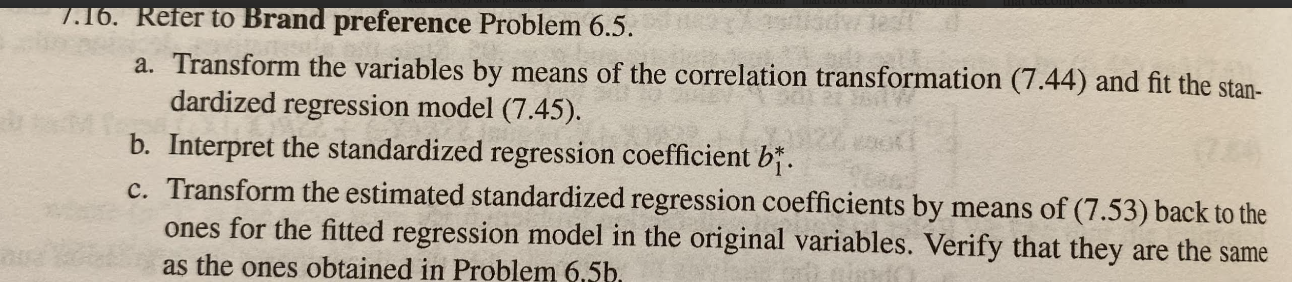7.16. ﻿Refer to Brand preference Problem 6.5. ﻿a. | Chegg.com