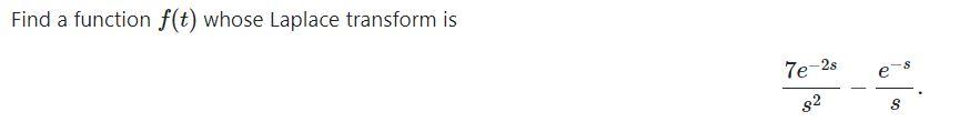 Solved This question is concerned with inverting the Laplace | Chegg.com