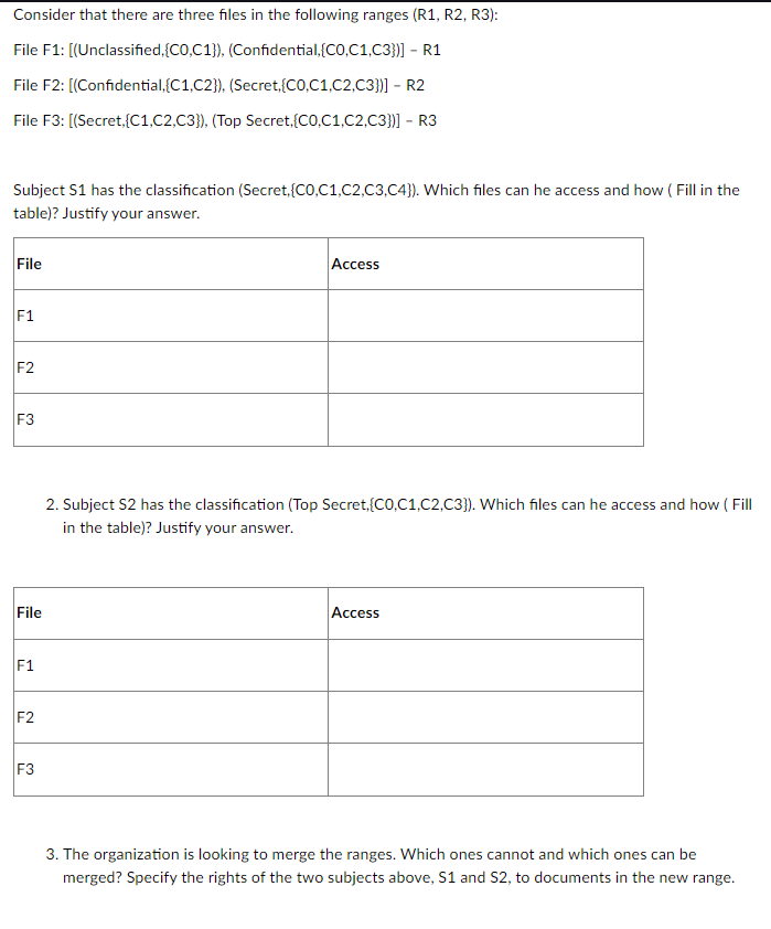 Solved Consider that there are three files in the following | Chegg.com