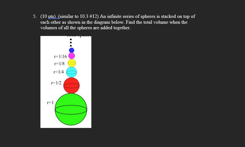 Solved (10 pts) (similar to 10.3#12 ) An infinite series of | Chegg.com