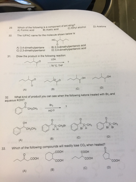 Solved Which of the following is a component of ant sting? | Chegg.com