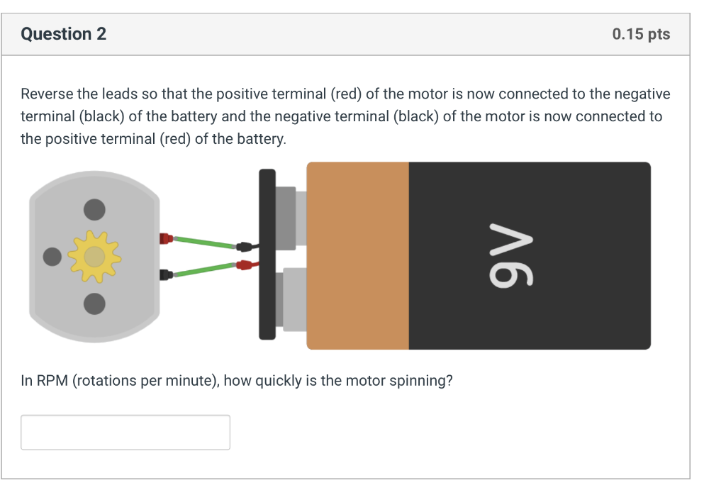 Solved Question 2 0.15 pts Reverse the leads so that the | Chegg.com