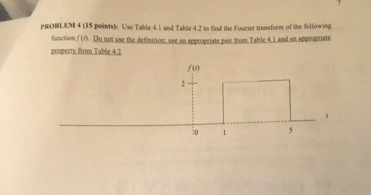 Solved PROBLEM 4 (1S points): Use Table 4.1 and Table 4.2 to | Chegg.com