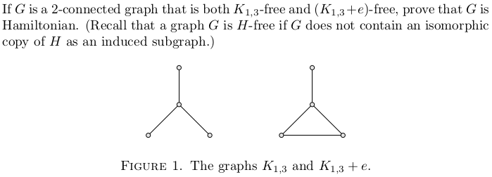 Solved If G is a 2-connected graph that is both K1,3-free | Chegg.com