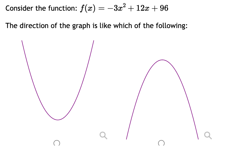 Solved Consider The Function F x 3x2 12x 96 The Direction Chegg