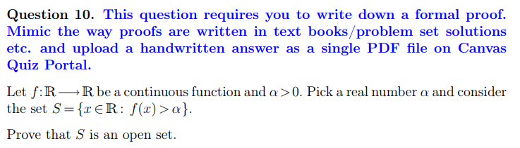 Solved Question 10. This question requires you to write down | Chegg.com