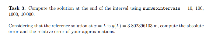 Solved Task 3. Compute the solution at the end of the | Chegg.com