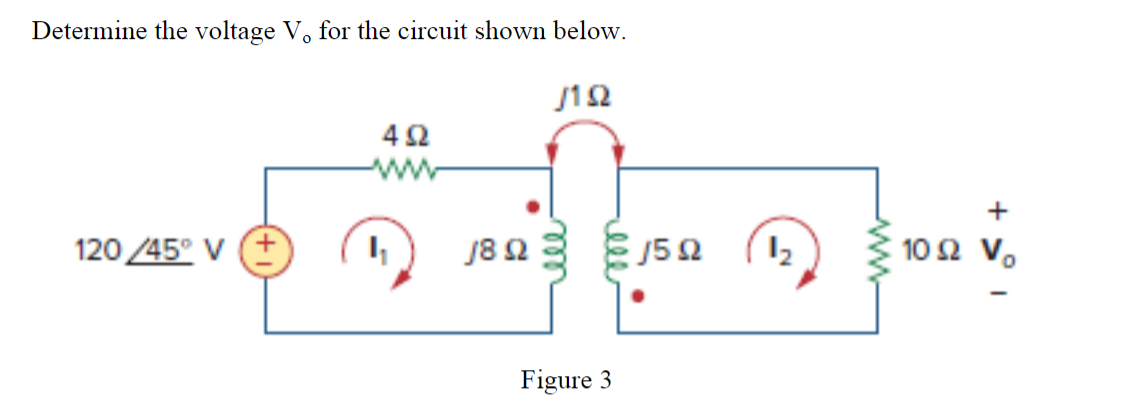 Solved Determine the voltage Vo for the circuit shown below. | Chegg.com