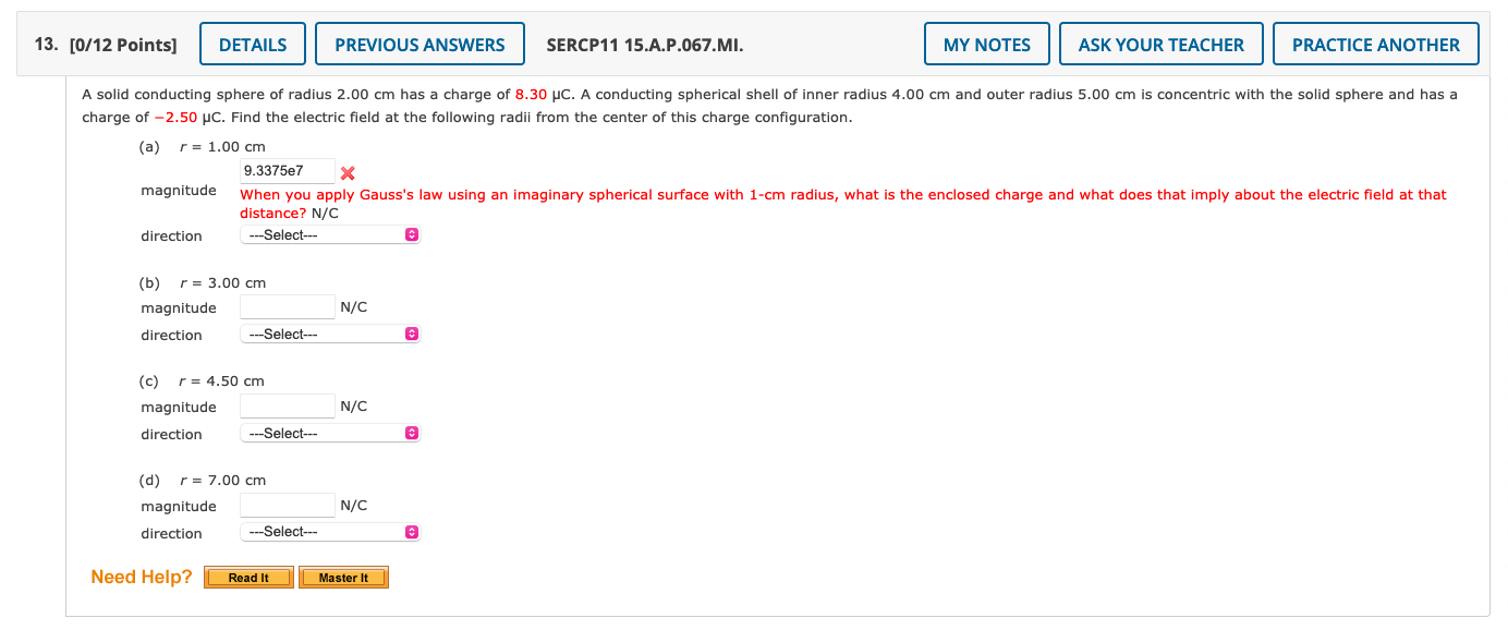 Solved 13. [0/12 points) DETAILS PREVIOUS ANSWERS SERCP11 | Chegg.com Solved 13. [0/12 points) DETAILS PREVIOUS ANSWERS SERCP11 | Chegg.com