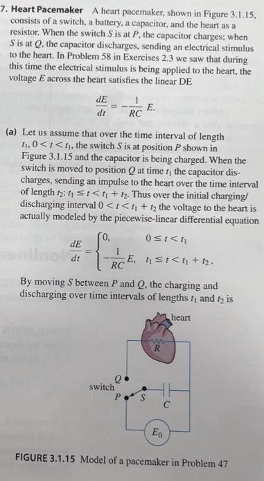 Solved Heart Pacemaker A heart pacemaker, shown in Figure | Chegg.com