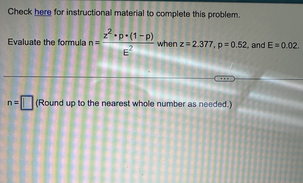 Solved Check here for instructional material to complete | Chegg.com