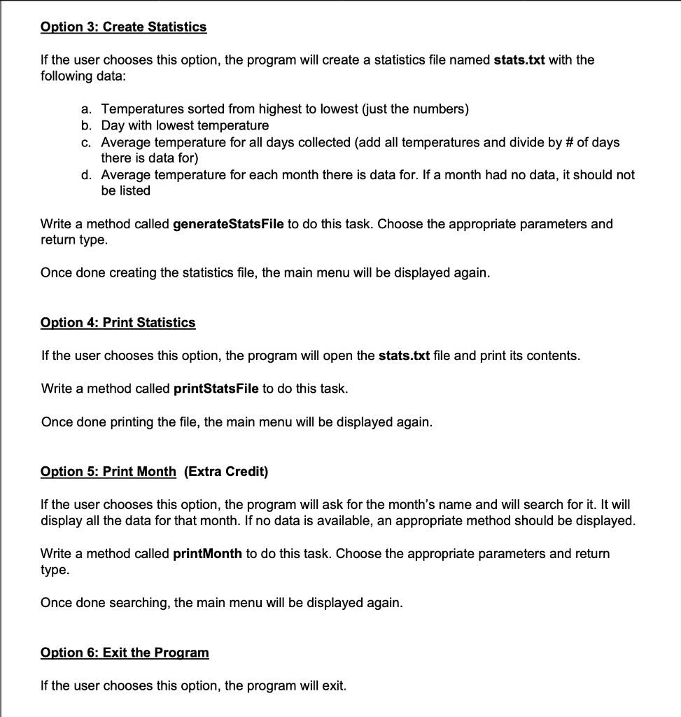 Solved For your final project, you will be creating a | Chegg.com