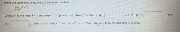 Solved Prove the statement using the ε, δ definition of a | Chegg.com