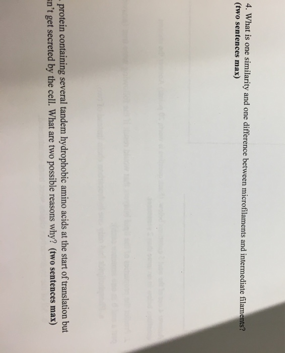 Solved What is one similarity and one difference between | Chegg.com