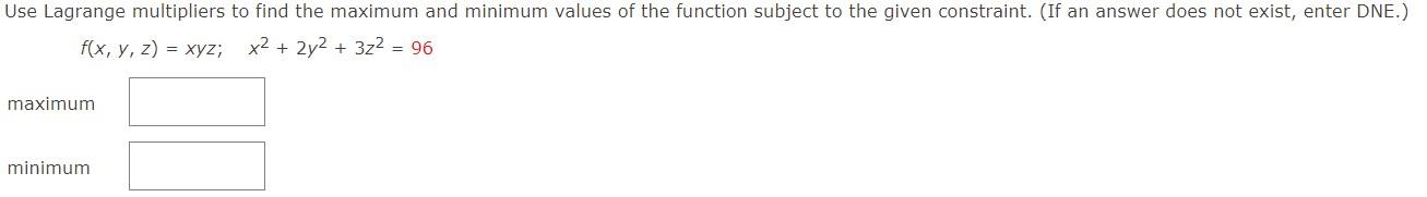 Solved Use Lagrange multipliers to find the maximum and | Chegg.com