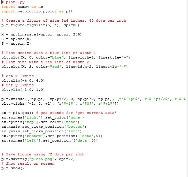 plot5.py import numpy a3 np import matplotlib.pyplot | Chegg.com